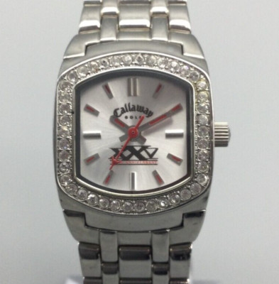 Callaway Golf Watch Women 22mm Pave 25th Anniversary New Battery 6.5 ...