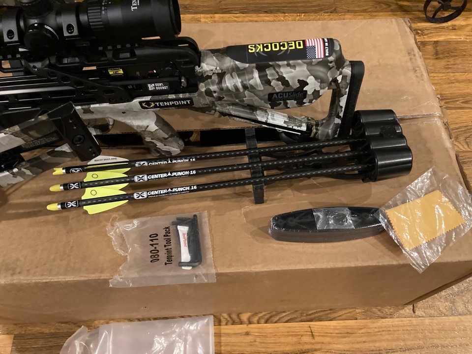 New TenPoint Siege 425 Crossbow Package ACUslide Vektra Camo CB24012 ...
