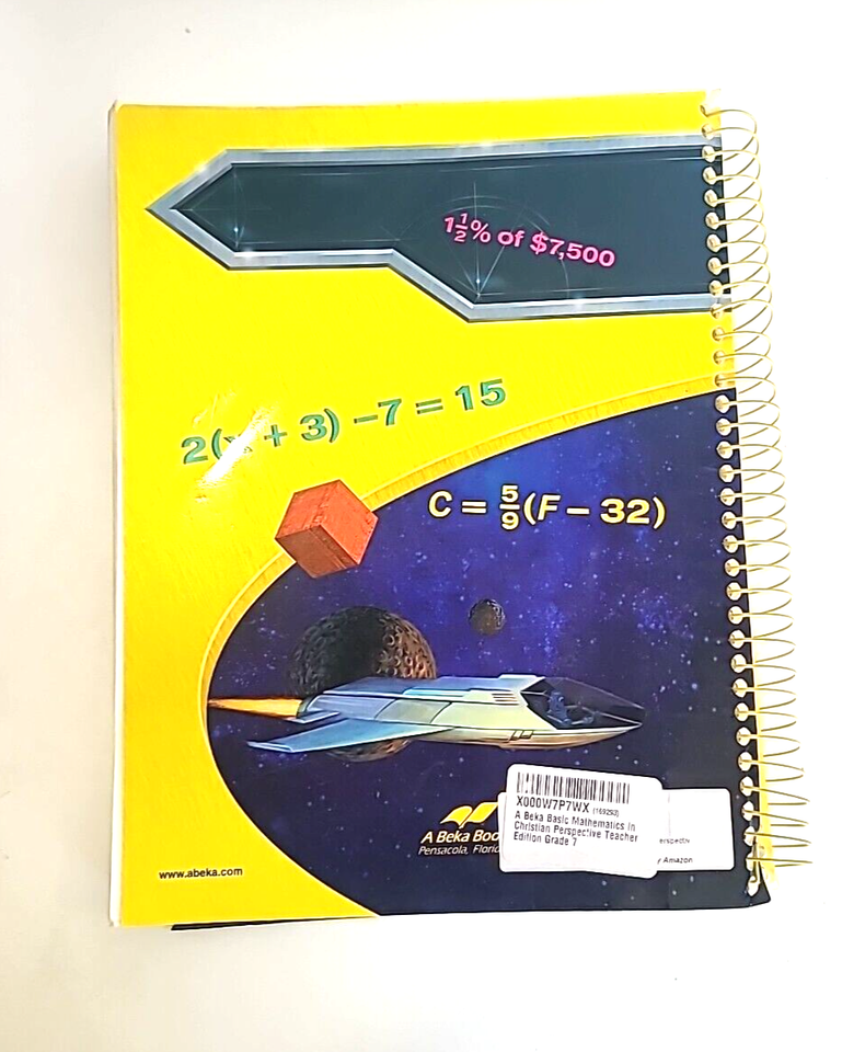 Abeka Basic Mathematics Third 3rd Edition Teacher Edition Homeschool ...