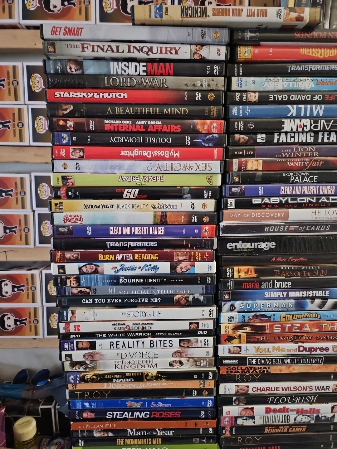 Lot of 136 vintage Estate Sale DVD collection Classic dvds! MOVIES Trl8 ...