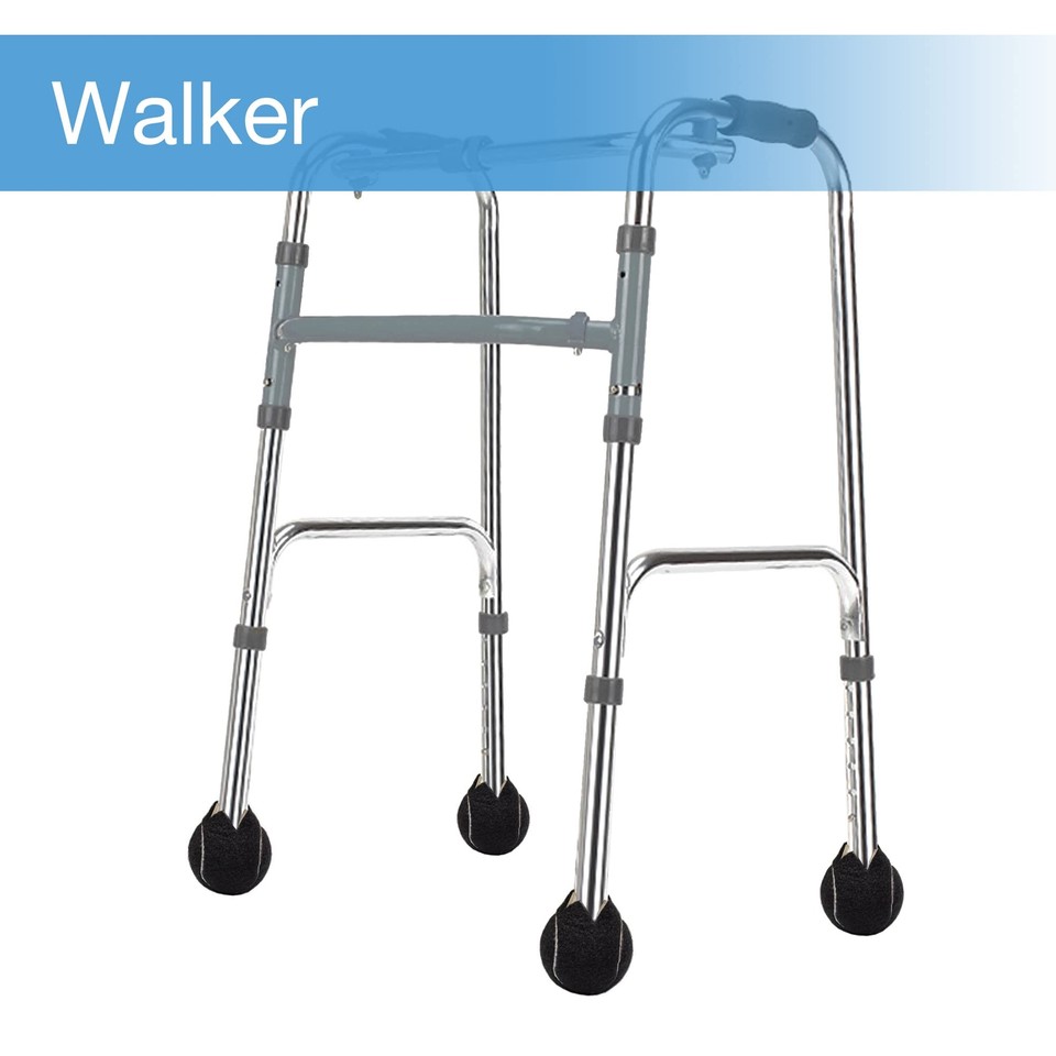 4 Pack Universal Precut Walker Tennis Balls Legs for Furniture Legs ...