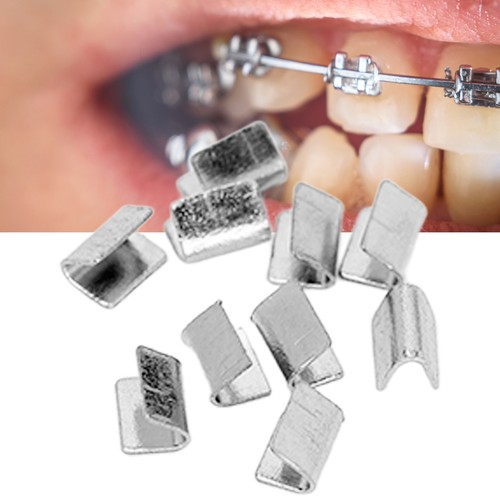 10pcs V Shape Crimpable Split Stop Hook Fixation Orthodontic Crimpable ...