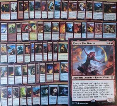 Rionya, Fire Dancer - Combat/Storm EDH Deck (Custom 100 Card Commander ...