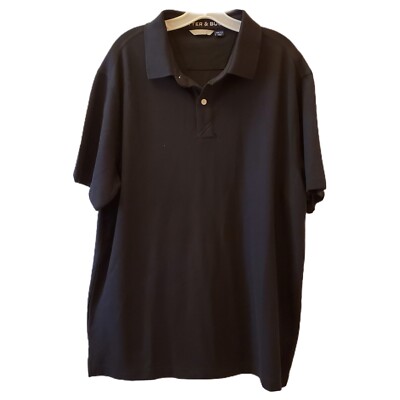 Cutter & Buck Men's Adult Size 1XB Polo CB Dry Tec Black Cotton Comfort ...