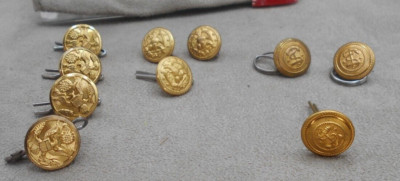 Superior Quality Brass Military Buttons 5/8" Lot of 10 Navy, Army ...