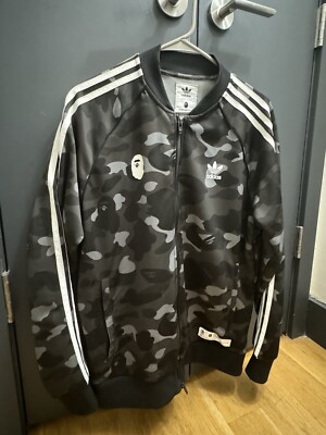 Adidas x Bape Black Tracksuit Medium | eBay