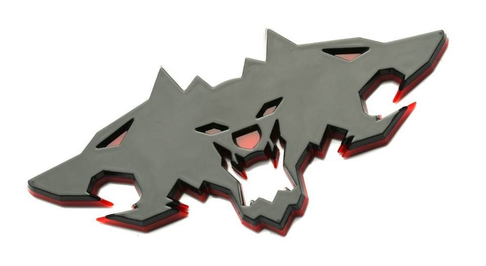 Wolf Pack Emblem 3D Logo Car Badge Decal Sticker for Truck Motorcycles ...