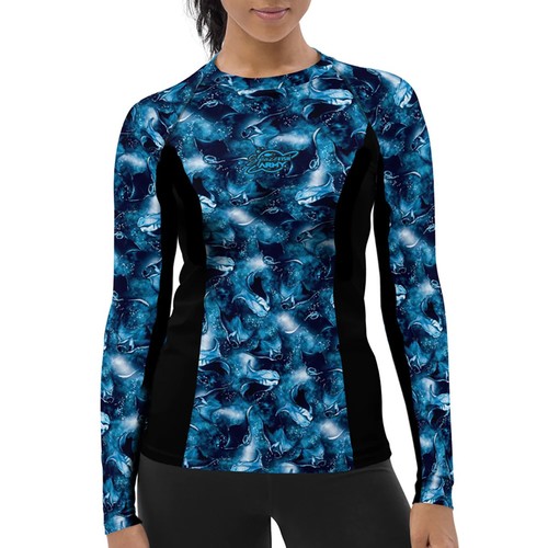 Spacefish Army Manta Mayhem Womens Rash Guard | eBay