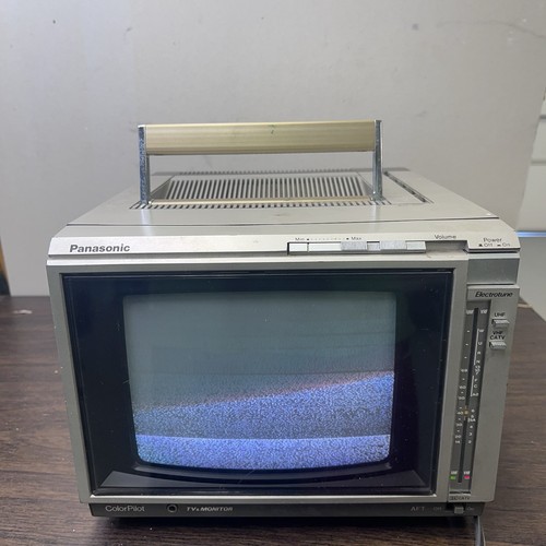 Panasonic CTG - 713 TV & Monitor color pilot 1985 rare vtg tested works ...