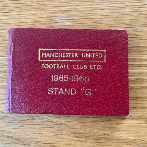 Manchester United Season Ticket Book 1965-66 | eBay