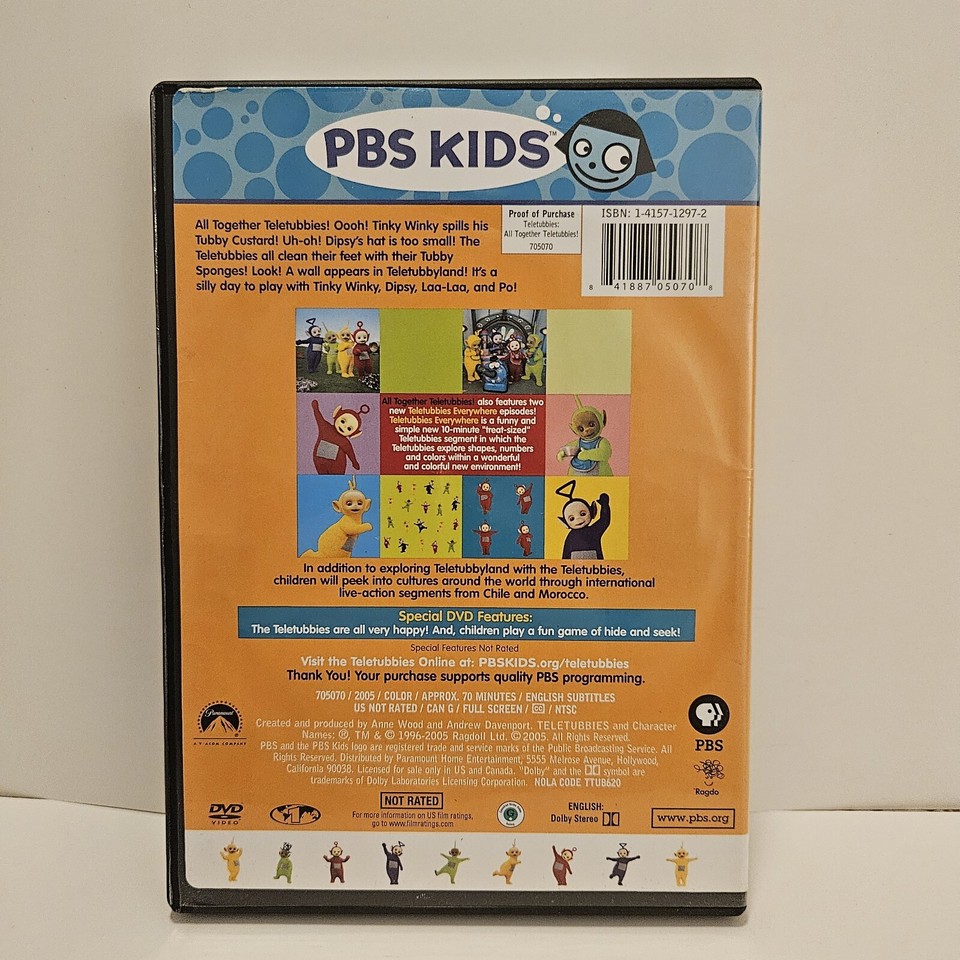 Teletubbies - All Together Teletubbies (DVD, 2005) - PBS Kids | eBay