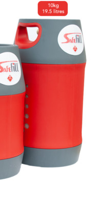 Safefill Refillable LPG Gas Bottle 10Kg 19.5L Lightweight Cylinder ...