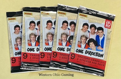 Panini 5 x One Direction Trading Card Pack NEW Stickers 1D Harry Styles ...
