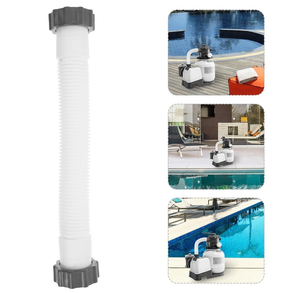 16 Inch sand Pump Hose Pool Interconnecting White PVC Replacement ...