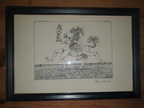 Grafikzeichnung "Der eitle Selbotaurus" von ERIC HARTER | eBay.de