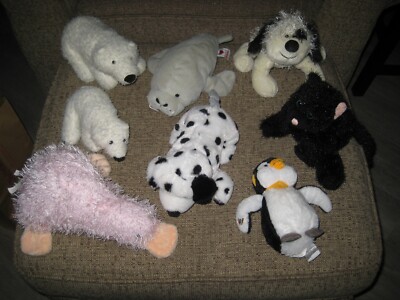 Webkinz Stuffed Animals Assorted lot 8 included Walrus Penguin Polar ...