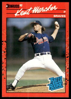 1990 Donruss Baseball Card Kent Mercker Rookie Atlanta Braves #31 | eBay