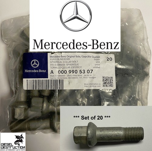 Set of 20 Genuine Mercedes-Benz Wheel Bolts OEM# 0009905307 Made in ...