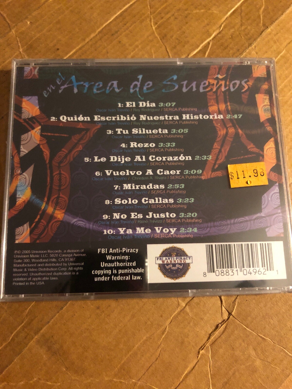 En el Area de Sueños by Duelo (CD, May-2005, Univision Records) for ...