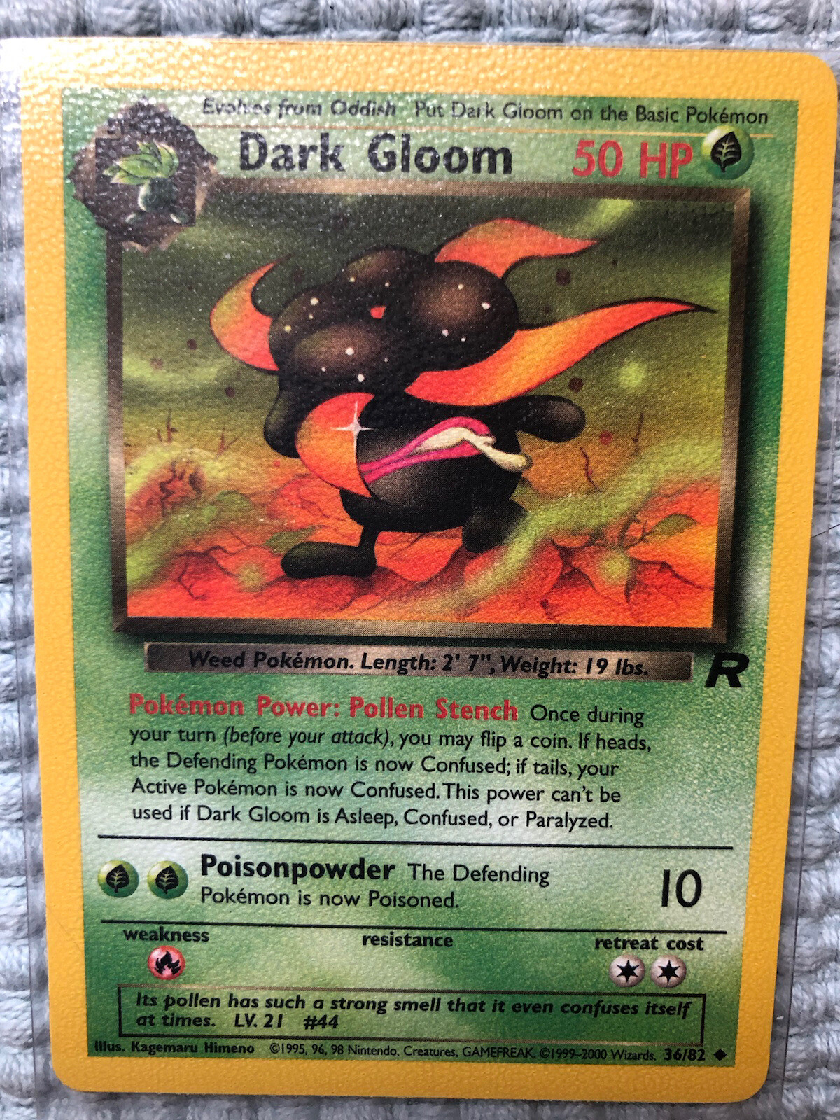 DARK GLOOM - Team Rocket Set - 36/82 - Uncommon - Pokemon Card ...