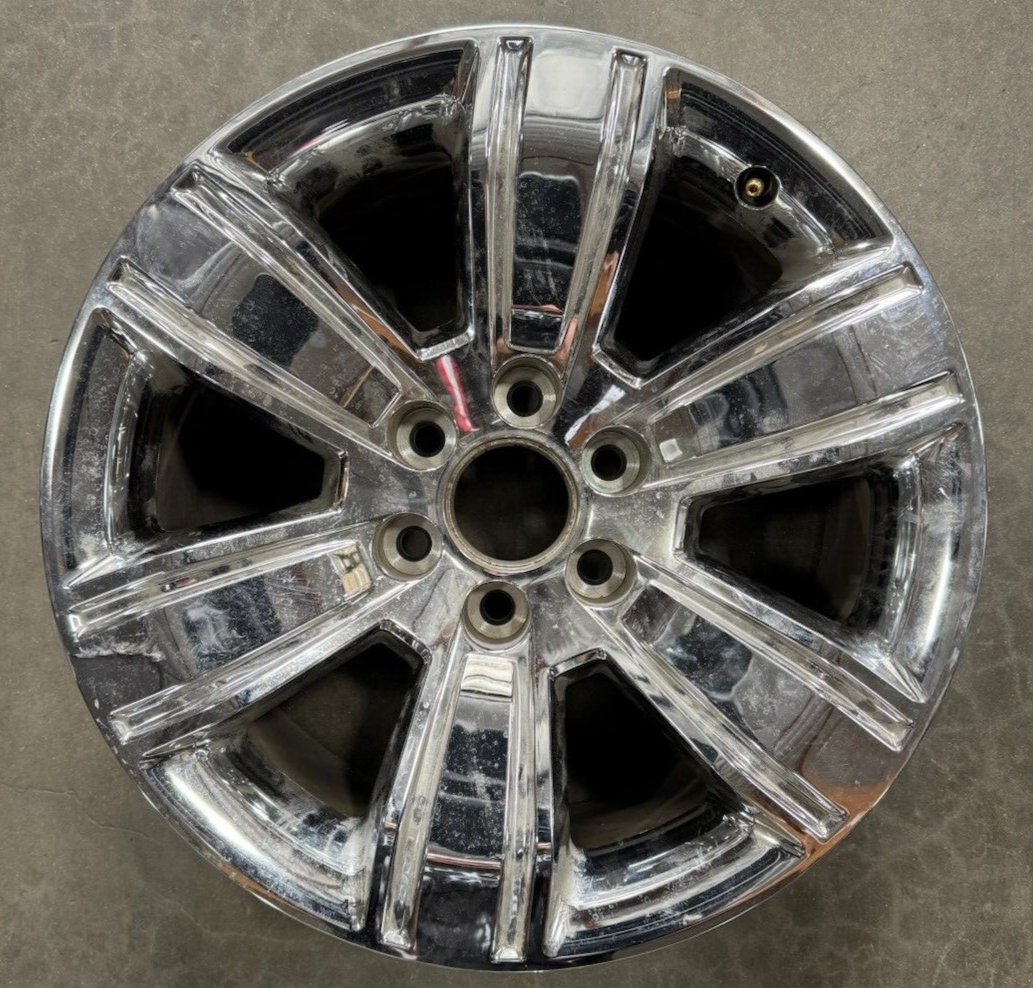 16 17 18 GMC Sierra 1500 PICKUP Chrome Clad OEM Wheel Rim 20x9 20" 5752 ...