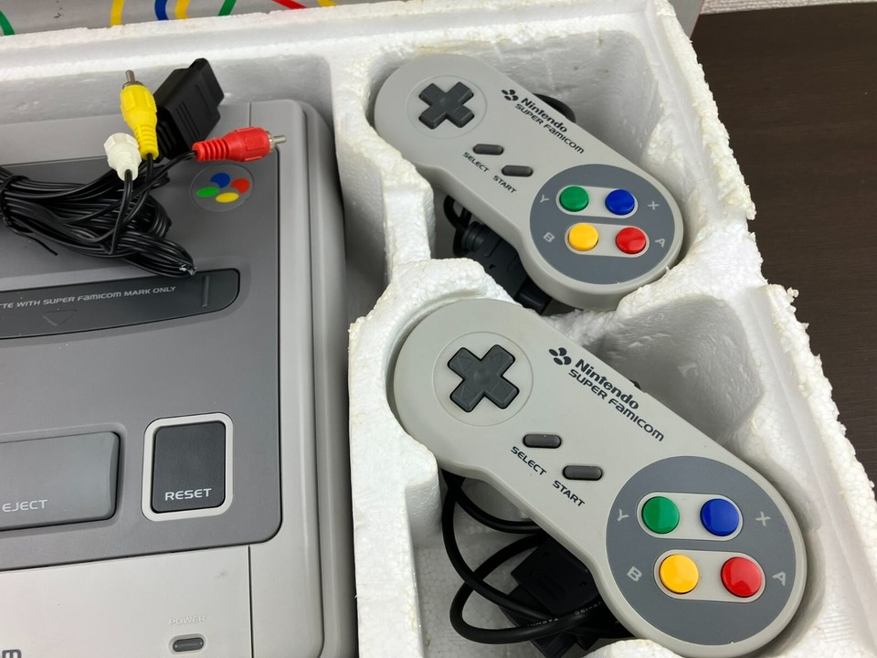 Nintendo Super Family Computer SFC Console Good Condition Tested Boxsed ...