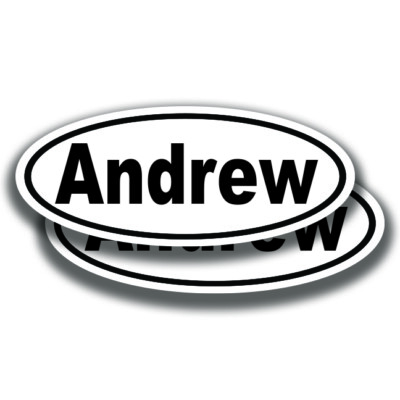 ANDREW NAME DECALs 2 Stickers Bogo Car Truck Bumper Window | eBay