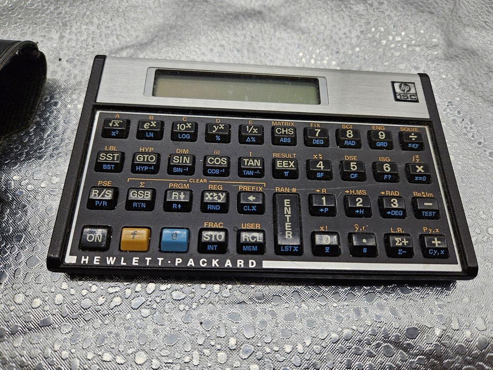 Vintage Hewlett-Packard HP 1984 15C Scientific Calculator W/Case & New ...
