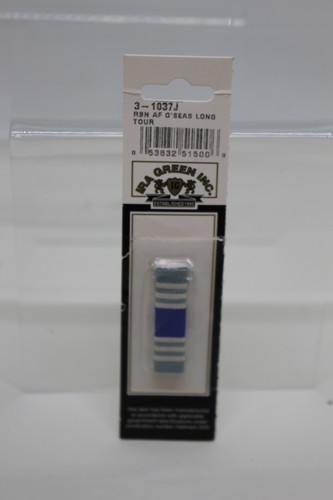 IRA Green AF Air Force Overseas Short Tour Ribbon - 3-1037J - New | eBay