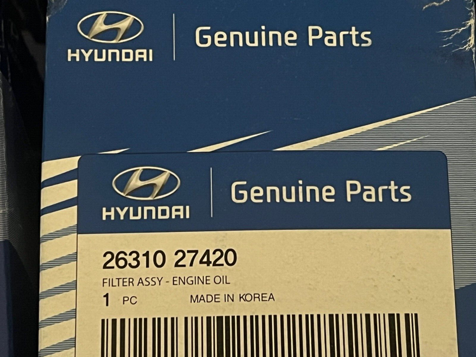 Genuine Hyundai Kia 2631027420 Oil Filter fits Hyundai Kia | eBay UK
