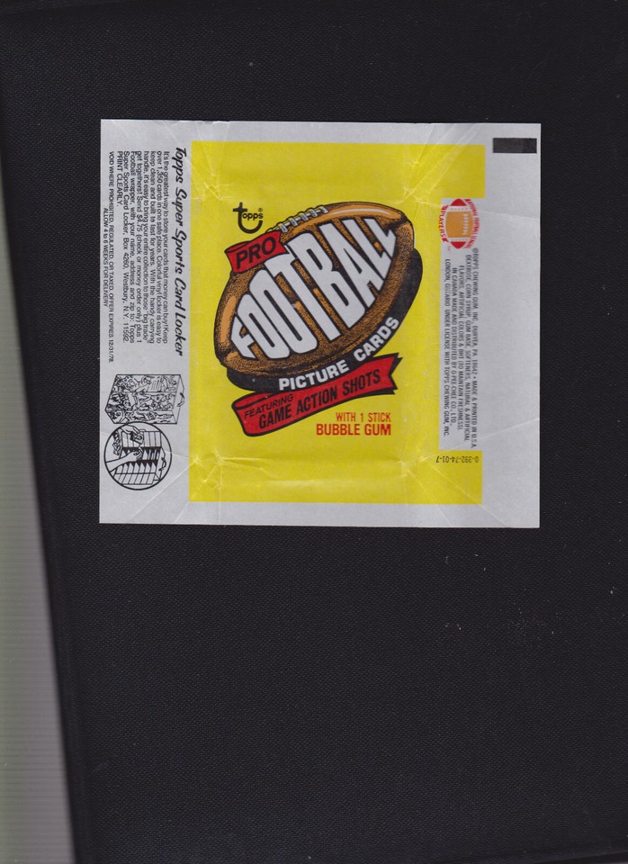 1977 TOPPS FOOTBALL WRAPPER Lot 0f 3 Different in Excellent Shape | eBay