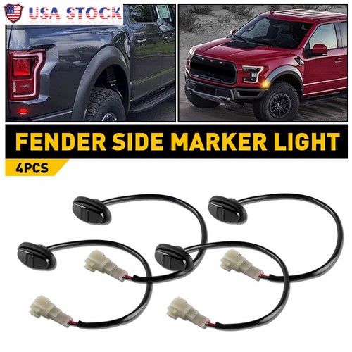 LED Side Marker Lights For 2017-2021 Ford F150 SVT Raptor Front Rear ...