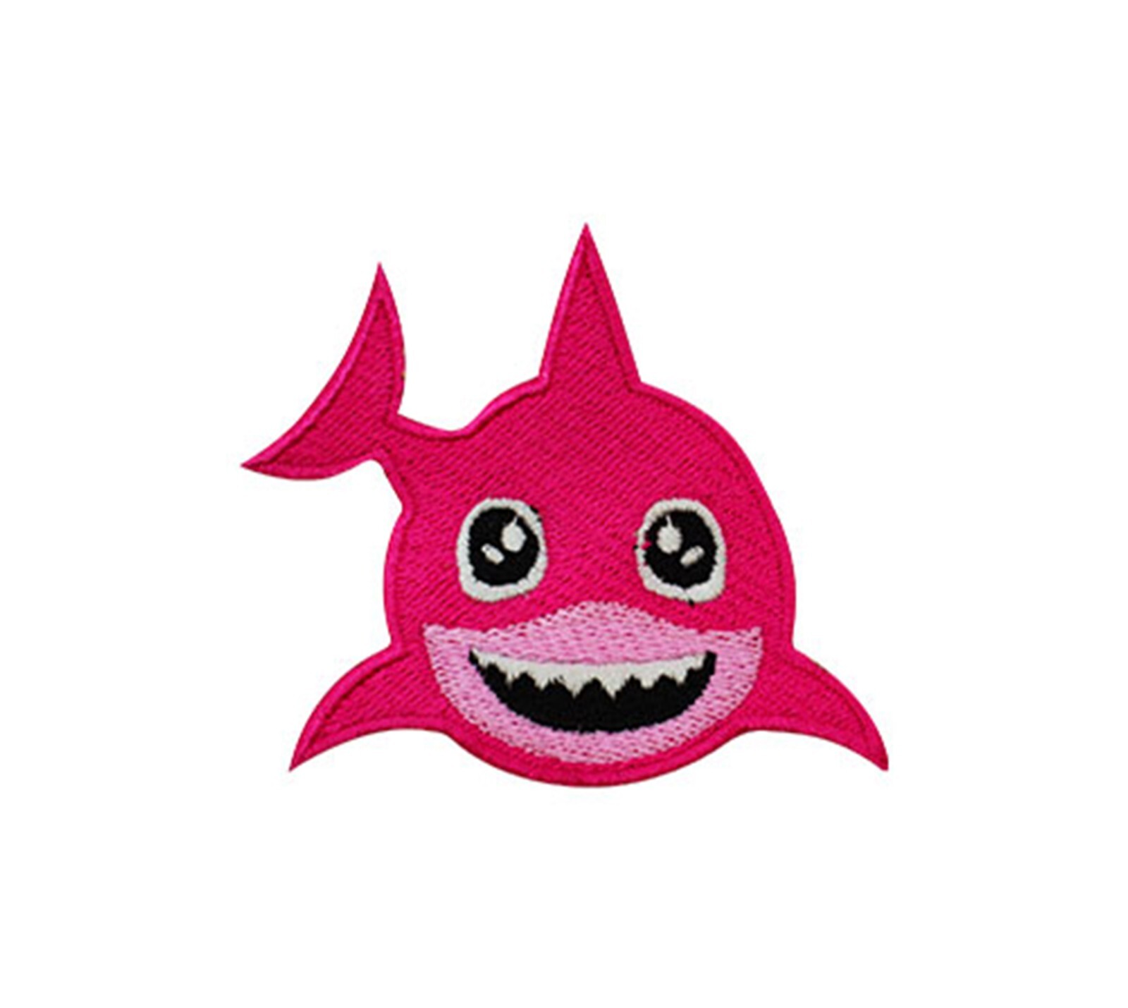 Baby Pink Shark PATCH , Kids patch Embroidered Iron on Sew on Patch 6 ...