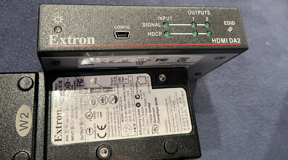 Extron DA2 HDMI Distribution Amp w/ Power Adapter, 60-997-01 | eBay
