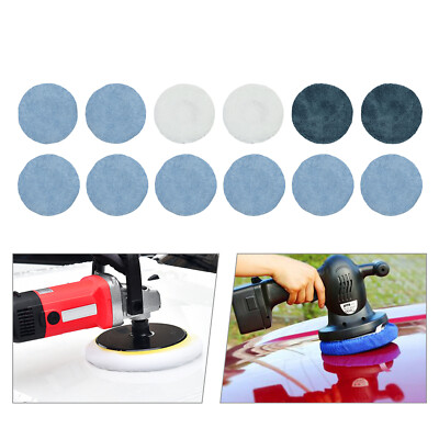 12PCS Polishing Bonnet Pads 5-6" Inch Buffer Pad Cover Microfiber ...