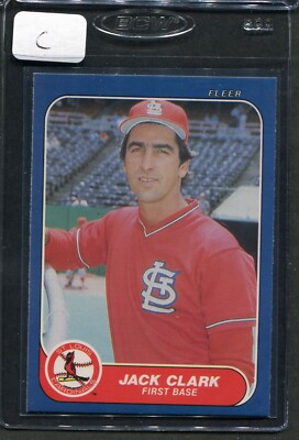 1986 Fleer Jack Clark #30 Cardinals Mint (C) | eBay