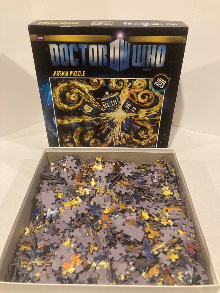Doctor Who BBC 1000 Pieces Jigsaw Puzzle Exploding Tardis 20"x27" Open ...