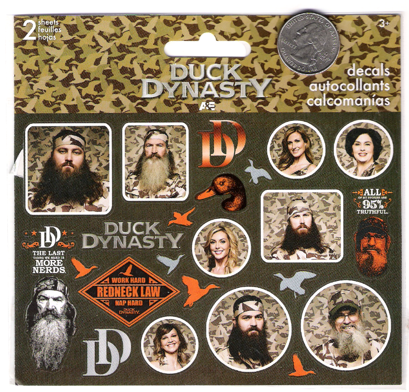 Sandylion A & E Duck Dynasty Stickers - Package - for sale online | eBay