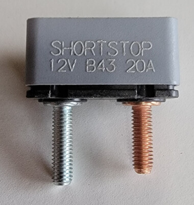 BUSSMANN SHORTSTOP CIRCUIT BREAKER 12V B43 20A RV CAMPER TRUCK | eBay