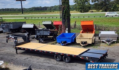 2024 hilcrest Trailers 30 ft flatbed 7 ton equipment trailer 25+5 New ...