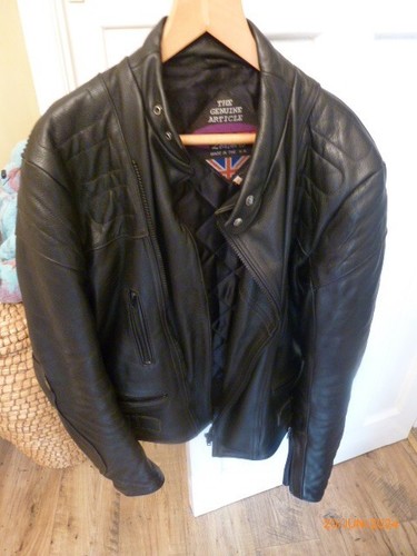 'Scott Leathers' Mens Leather Motorcycle Jacket (REDUCED) | eBay UK