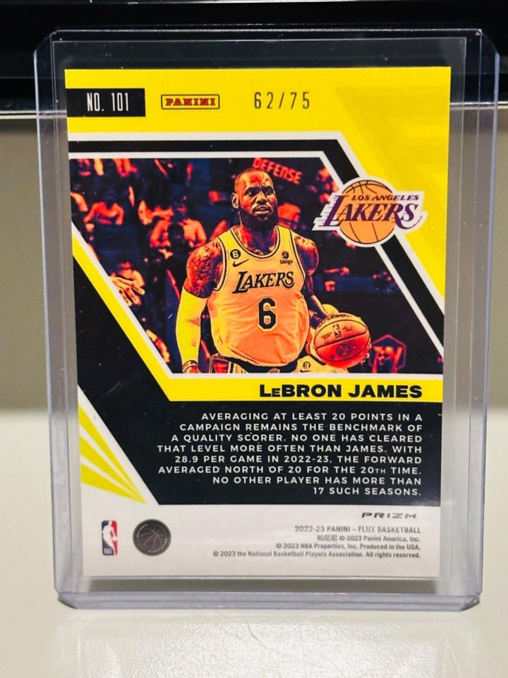 LeBron James 2022 Flux #101 Supernova /75 | eBay
