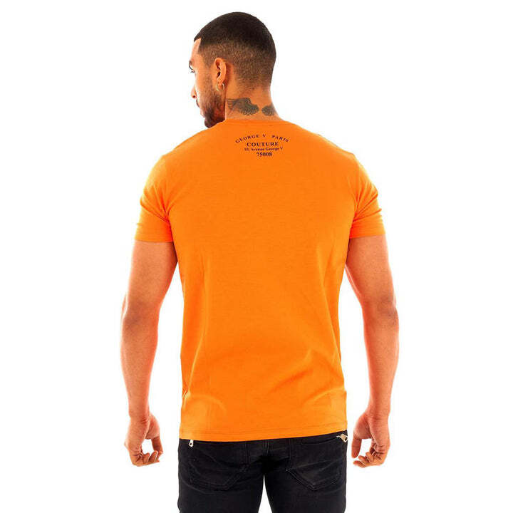 Avenue George V Paris T-Shirt The Joker Graphic Orange Fitted Tee ...