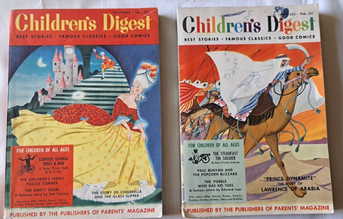 Lot of 2 Children's Digest January February 1955 Vintage Books Stories ...