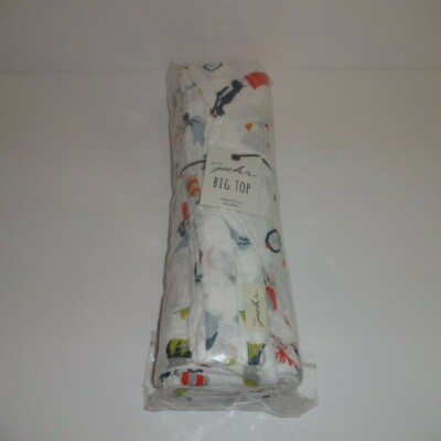 PETIT PEHR BIG TOP CIRCUS WRAP ME UP SWADDLE BLANKET MUSLIN COTTON 47 ...