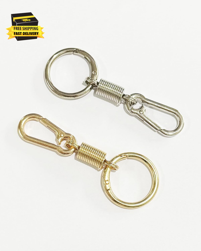 Simple Strong Metal Keychains Keyring Key Chain Ring Clip Holder ...