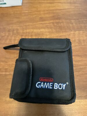 Vintage Nintendo Original Game Boy Carrying Case Travel Bag Pouch Black ...