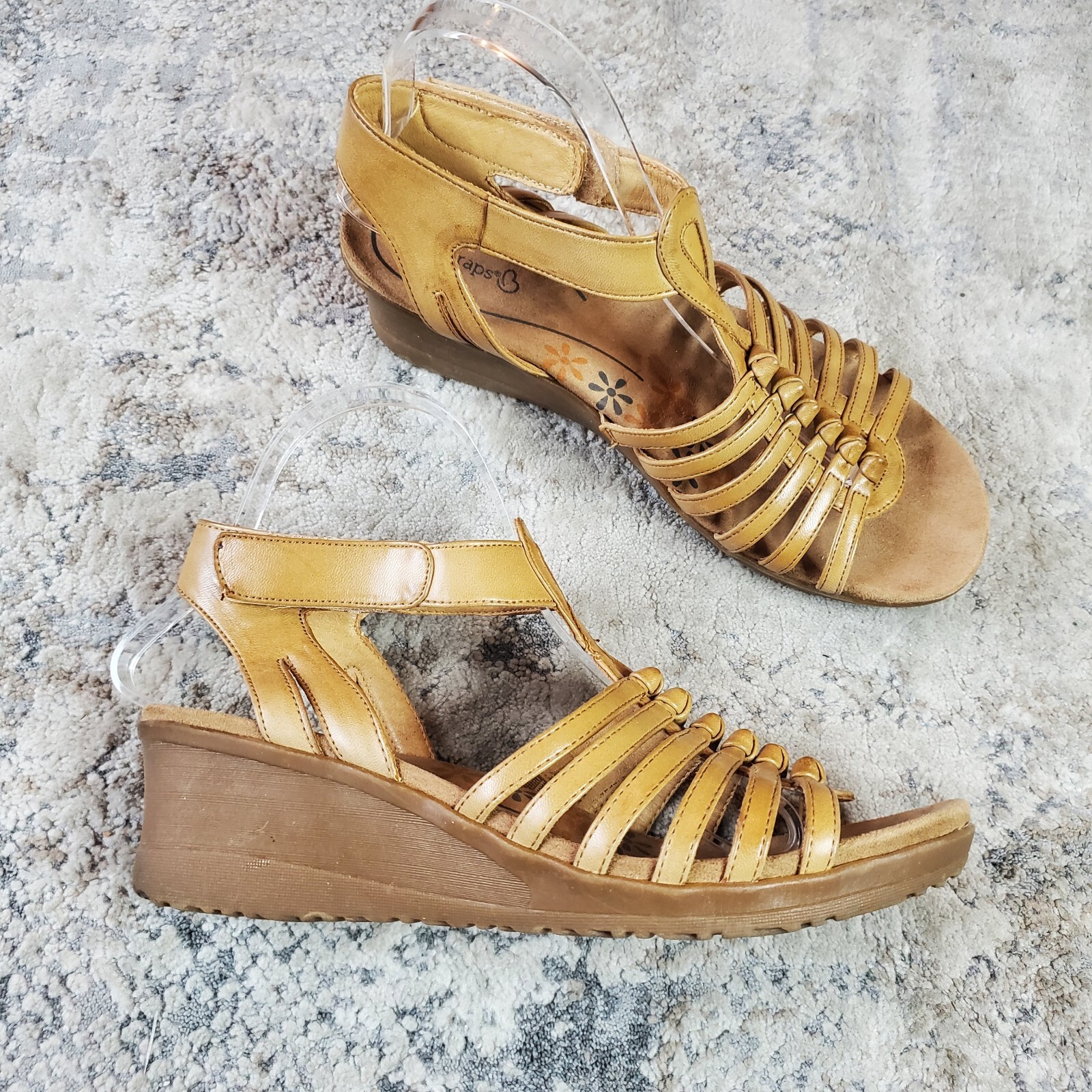 Baretraps Women's 8.5 M Tiera Brown Gladiator Wedge … - Gem