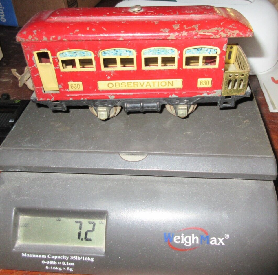 Vintage LIONEL NY 1930 Pre-war Train Set 2 Cars, 2 Tracks Original Red ...