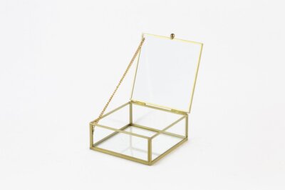 Vimin Box Quadratisches Cofanetto H 5,2 Cm 12,2 X 12,2 Cm Glas Und ...